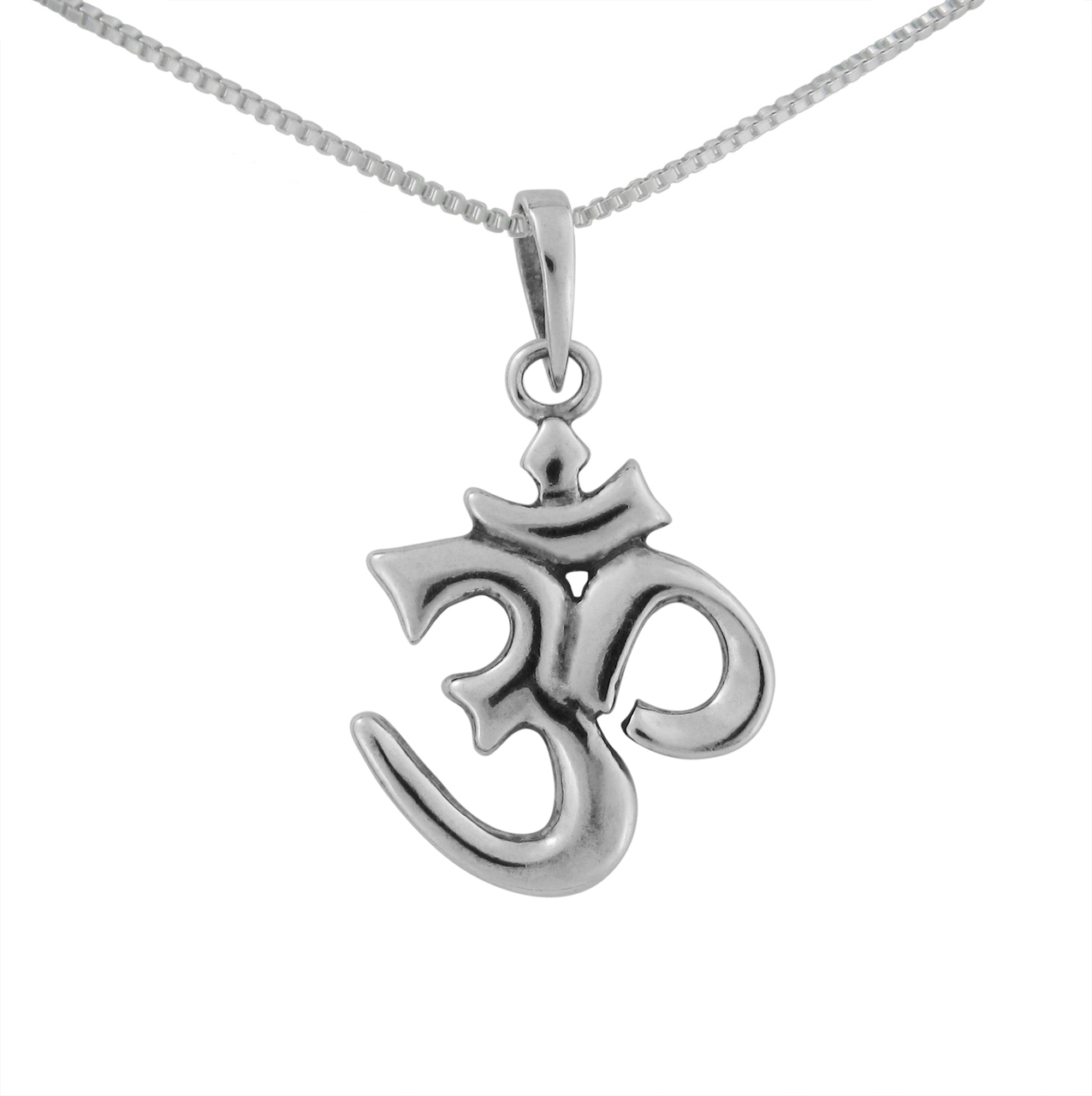 Sterling Silver Hindu Om Sacred Sound Charm Necklace - Walmart.com