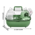 Large Portable Hamster Cage with Transparent Top Handle and Integrated ...