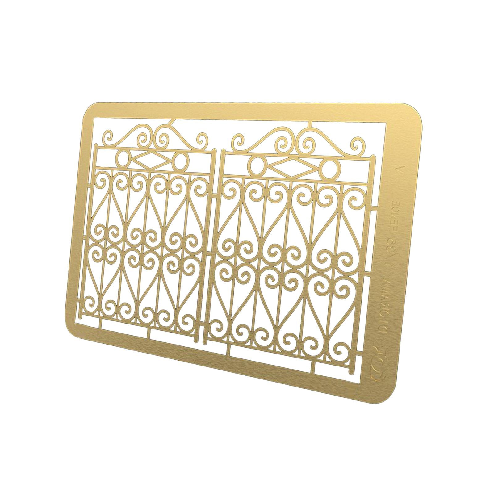 Handmade 1/35 DIY 3D Puzzle Model Brass Door Tabletop Decor ...