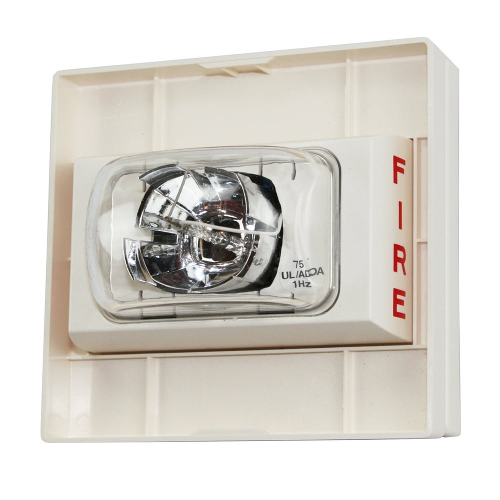 Siemens U-S75-W Wall Mount Fire Alarm Strobe, 24-Vdc, White - Walmart ...