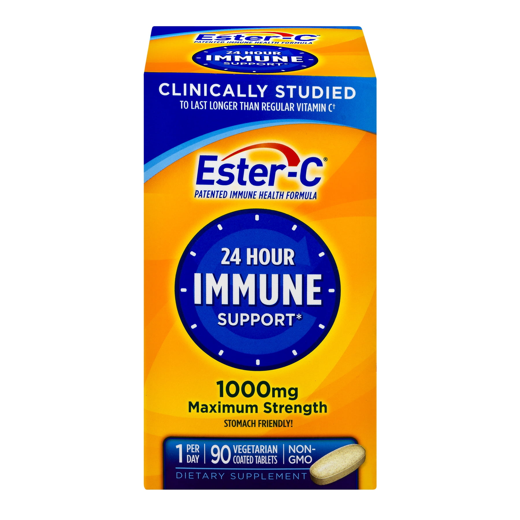 Ester-C 24 Hour Immune Support 1000mg - 90 CT90.0 CT - Walmart.com