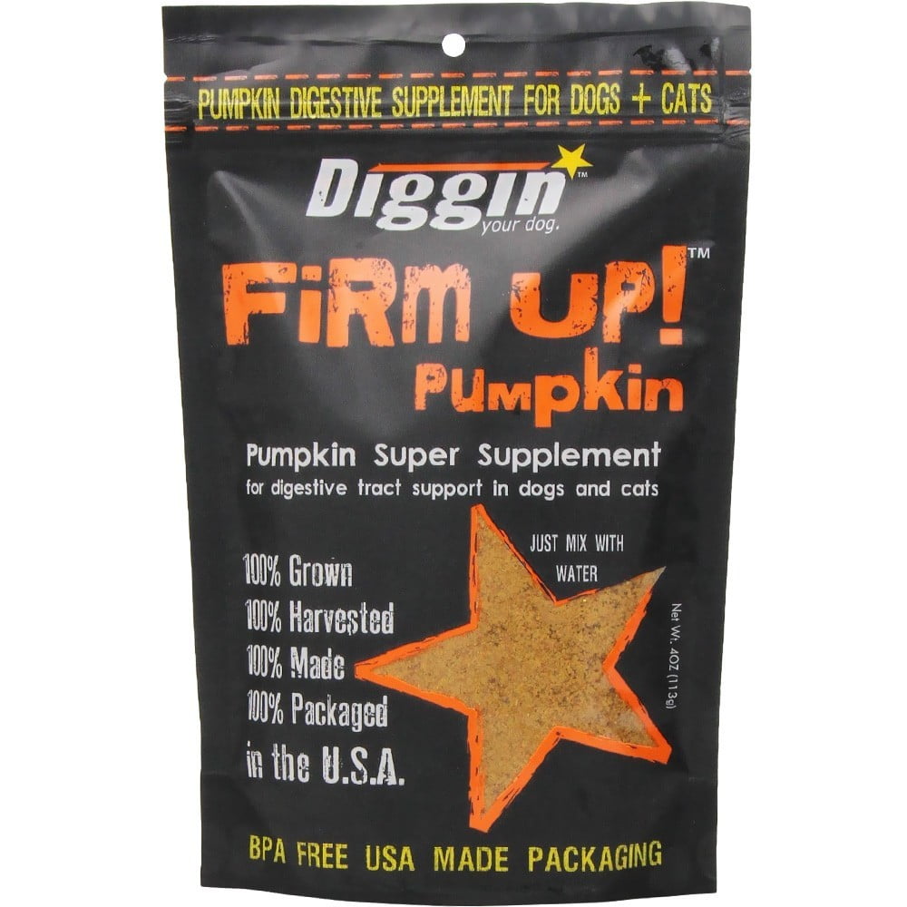 Diggin' Your Dog Firm Up Pumpkin Supplement Mix, 4 Ounce - Walmart.com