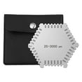 ROCKROK Paint Thickness Gauge 25-3000um Hexagon Wet Film Comb Precision ...