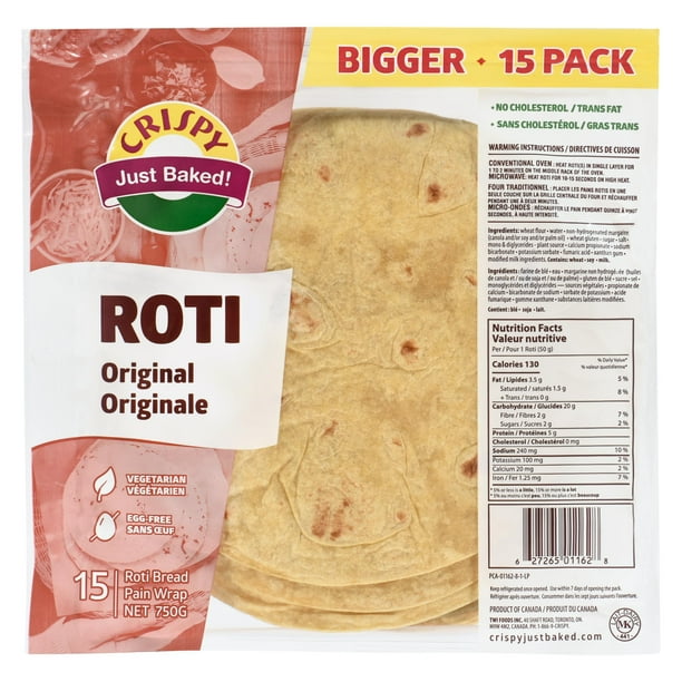 Original Roti 15P, 750G /15 Count - Walmart.ca