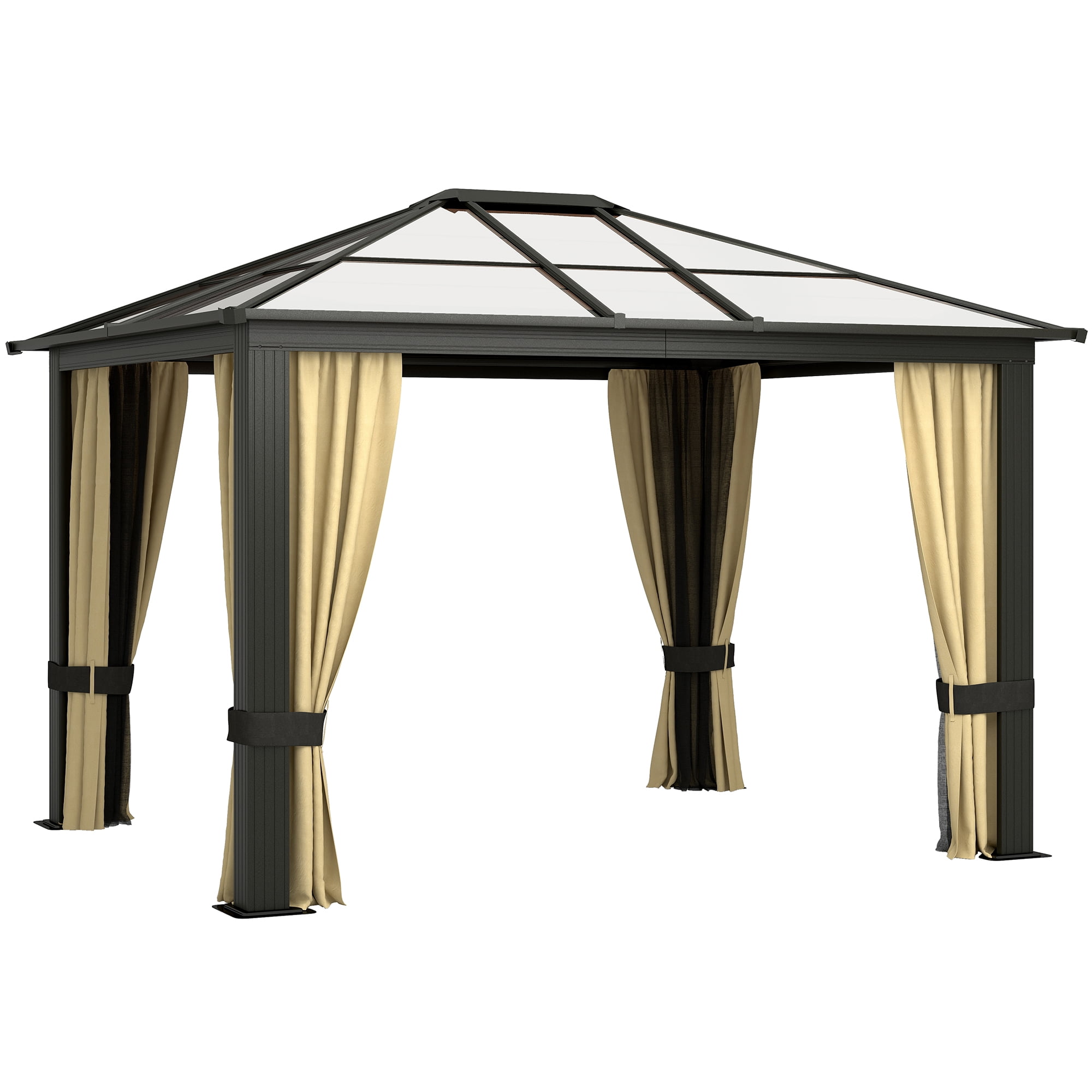 Click here for Outsunny 10 X 12 Hardtop Gazebo  Outdoor Gazebo Ca... prices