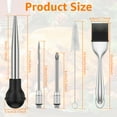Tcwhniev Turkey Baster Stainless Steel Turkey Baster Syringe Meat ...