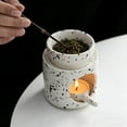Ceramic Tealight Holder,Anti Slip Oil Burner with Removable Bowl ...