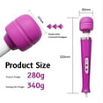 Personal Mini Wand 12 Massage Patterns Wireless Portable Rechargeable