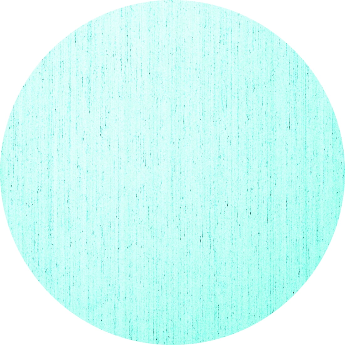 Ahgly Company Indoor Round Solid Turquoise Blue Modern Area Rugs, 5 ...