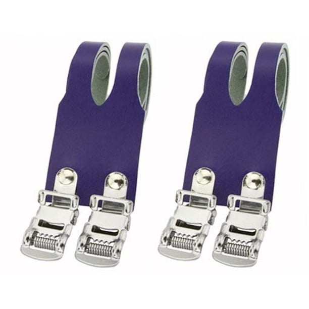 Leather Double Toe Straps Blue. Bike pedal strap, bicycle pedal strap ...