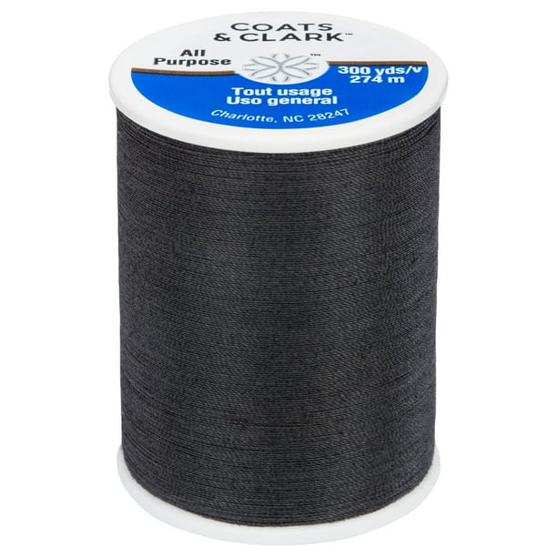 Coats & Clark All Purpose Charcoal Thread, 300 Yards - Walmart.com