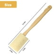 TSV Luffa Hand Reach, Long Handle Bath Brush, Natural Exfoliating ...