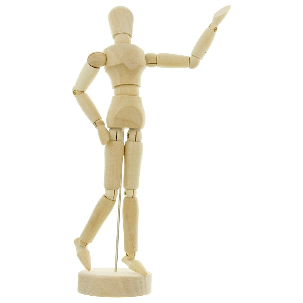 US Art Supply 8" Female Manikin Wooden Art Mannequin Figure - Walmart ...
