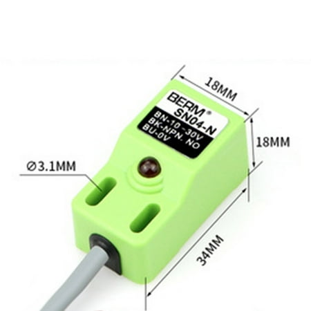 Sn04-N Inductive Proximity Sensor Metal Detection Switch Npn No 3 Wire ...