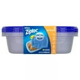 Ziploc Food Storage Containers, Rectangle 1.5 QTS, Leakproof Smart Snap ...