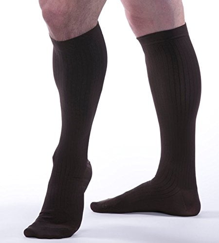 Allegro Men’s 8-15 mmHg Essential 122 Ribbed Compression Support Socks ...