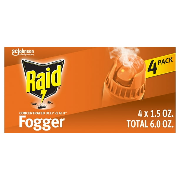 Raid® Concentrated Deep Reach Fogger Insecticide for Fleas & Roaches, 1 ...