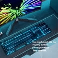 104-Key USB Wired Gaming & Office Keyboard – Blue Backlight, Mute Keys ...