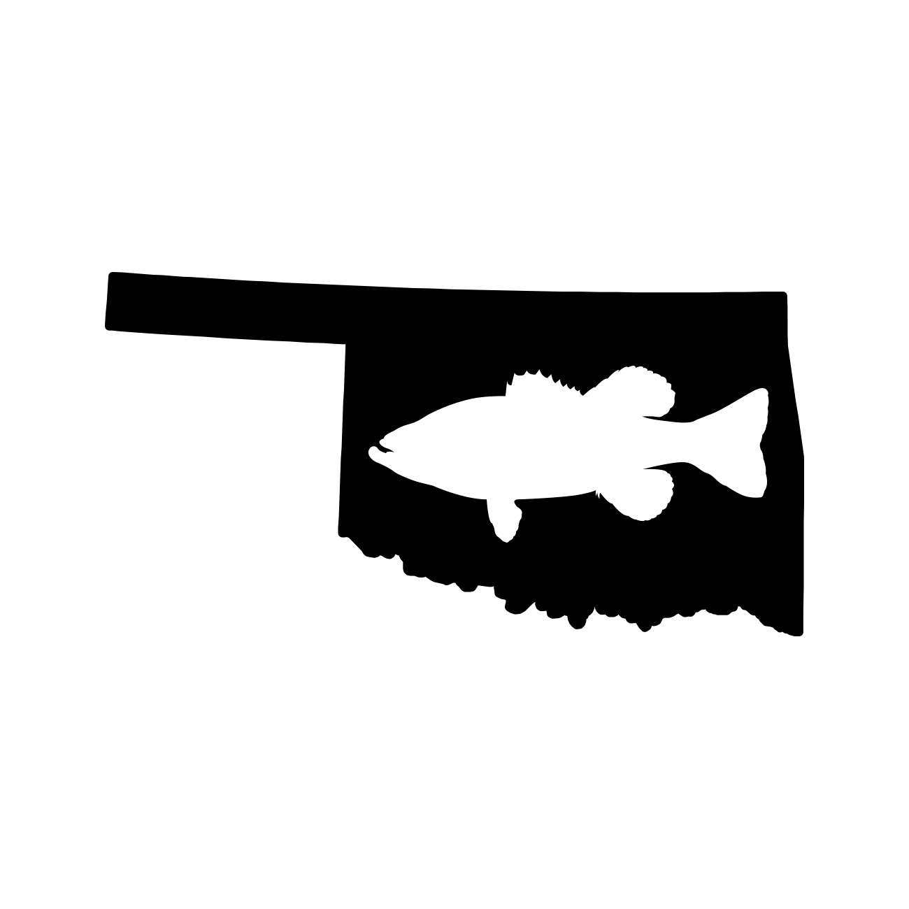 Oklahoma Bass Sticker Decal Die Cut - Self Adhesive Vinyl ...
