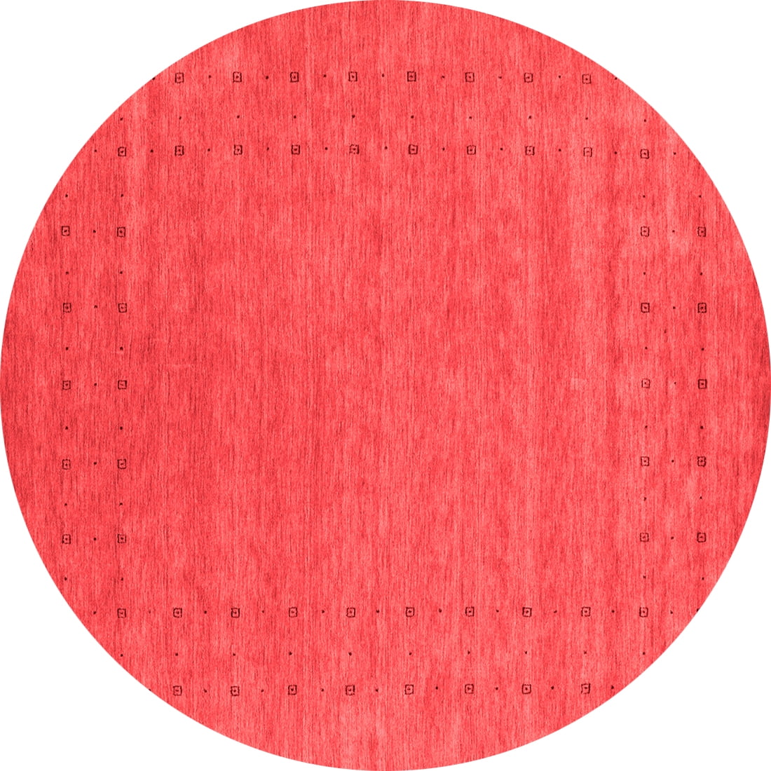 Ahgly Company Indoor Round Abstract Red Contemporary Area Rugs, 8 ...