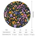 50x50in Round Tablecloth Car Line Straight And Dense Wireless Head Gap ...