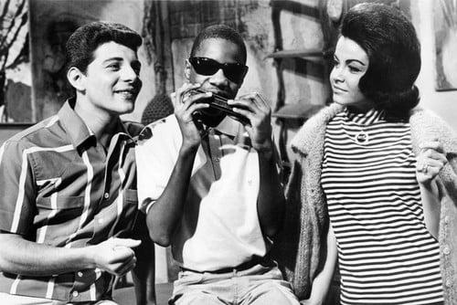 Muscle Beach Party Frankie Avalon Stevie Wonder 24X36 Poster - Walmart.com