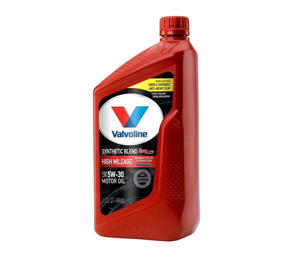 6PC Valvoline Valvoline VV1556 5W-30 High Mileage Synthetic Blend Motor ...
