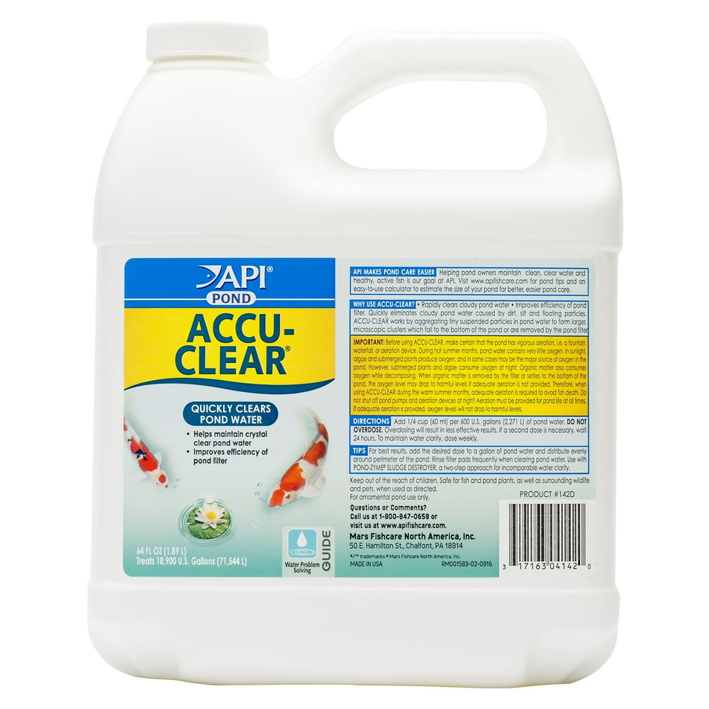 API Pond Accu-Clear, Pond Water Clarifier, 64-Ounce - Walmart.com ...