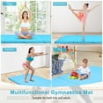 Costway 4'x8'x2'' Gymnastics Mat Thick Folding Panel Aerobics Exercise ...
