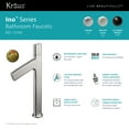 KRAUS Ino™ Vessel Single Handle Bathroom Faucet with Custom Laminar ...