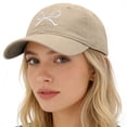 Baseball Hats for Men Women New Bow Soft Top Casual Versatile Sun for ...