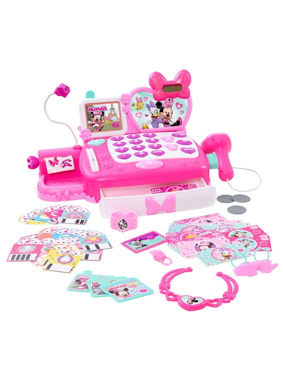 Minnie Mouse Toy Cash Register in Play Grocery & Shopping - Walmart.com