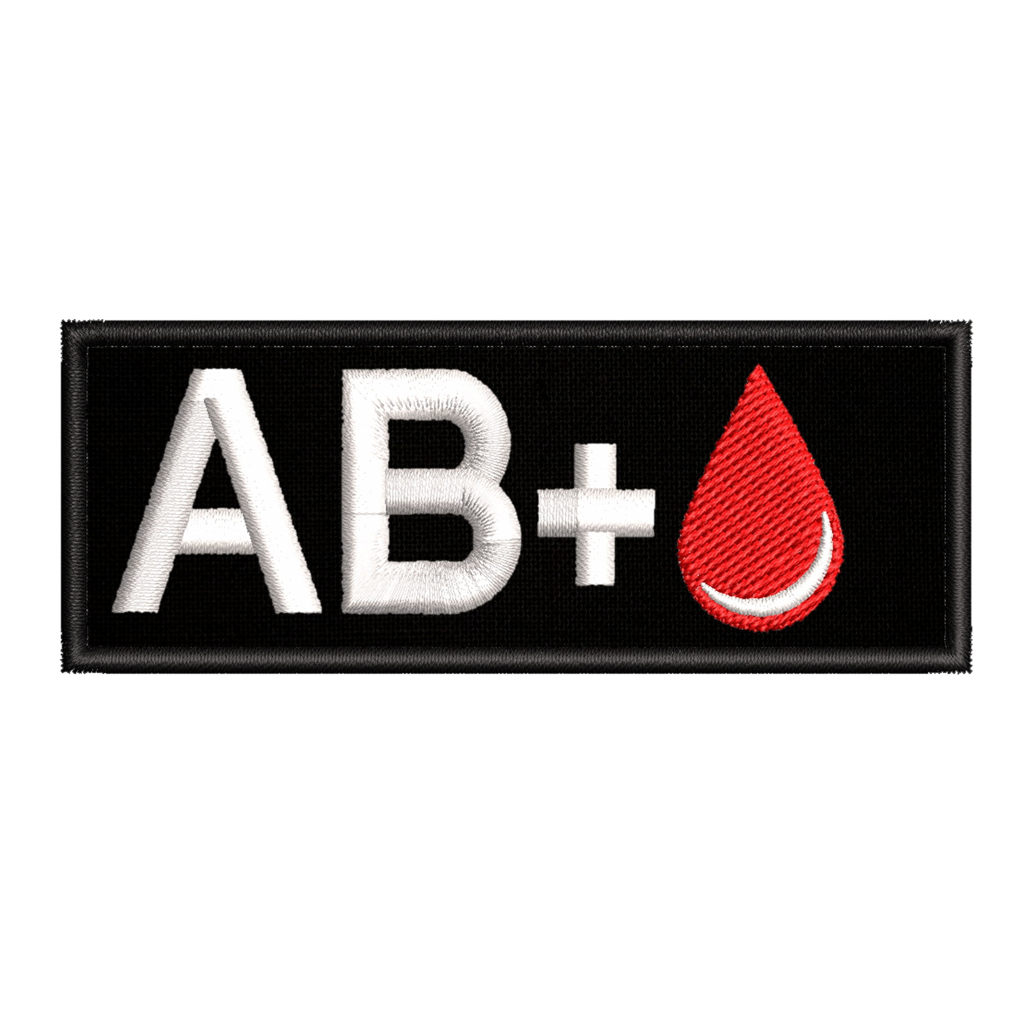 AB Positive Blood Type Embroidered DIY Iron on or Sew-on Decorative ...