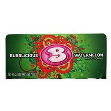 Bubblicious Watermelon Bubble Gum, Soft Texture, Mouthwatering Flavor ...