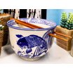 Ming Style Tombo Dragonfly Ramen Noodles 5"D Soup Rice Bowl With ...