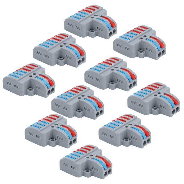 Conector de cableado, 10 piezas Bloques de terminales 2 Conector de ...