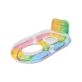 Sparkling Glitter Inflatable Pool Lounger Floating Chair with Backrest ...