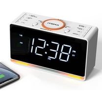iTOMA Alarm Clock Radio, Bluetooth, Dual Alarm, USB Rechargeable ...