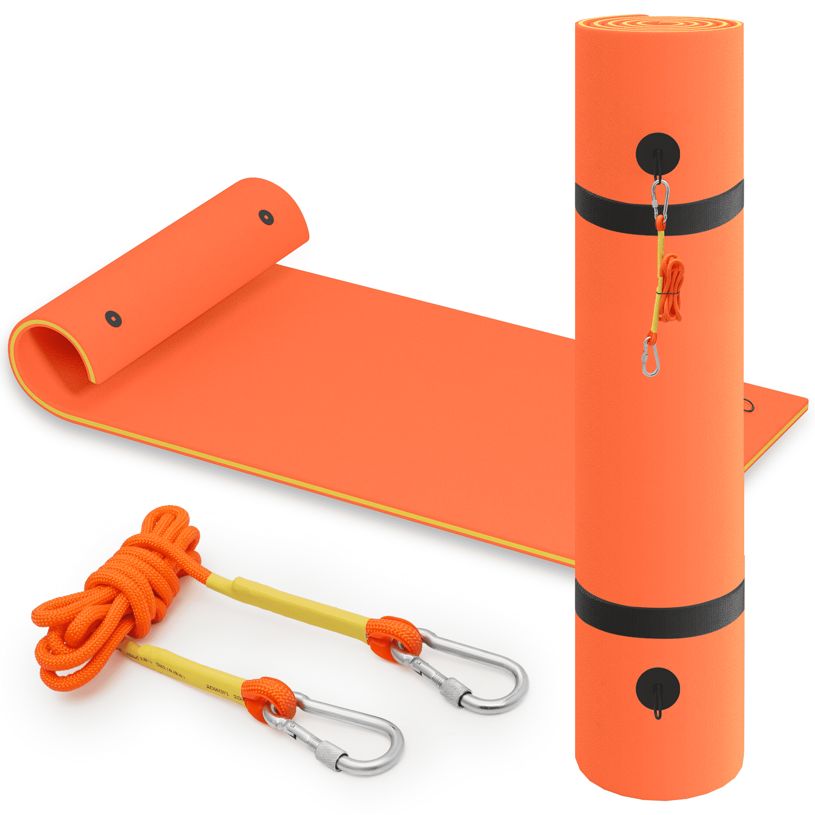 MADOG 12x6FT Floating Water Mat, 3-Layer Tear-Resistant XPE Foam Water ...