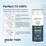Free Shipping! Glacier Fresh Water Filter Replacement for GE XWFE XWFE ...