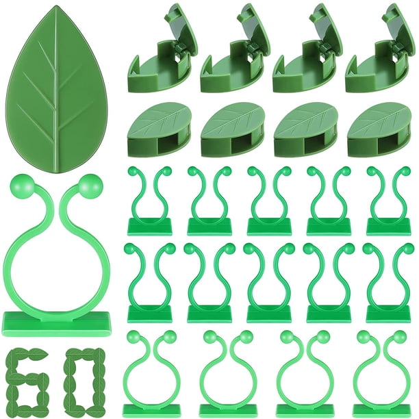 60 Pieces Invisible Plant Climbing Vines Fixture Wall Fixture Clips ...