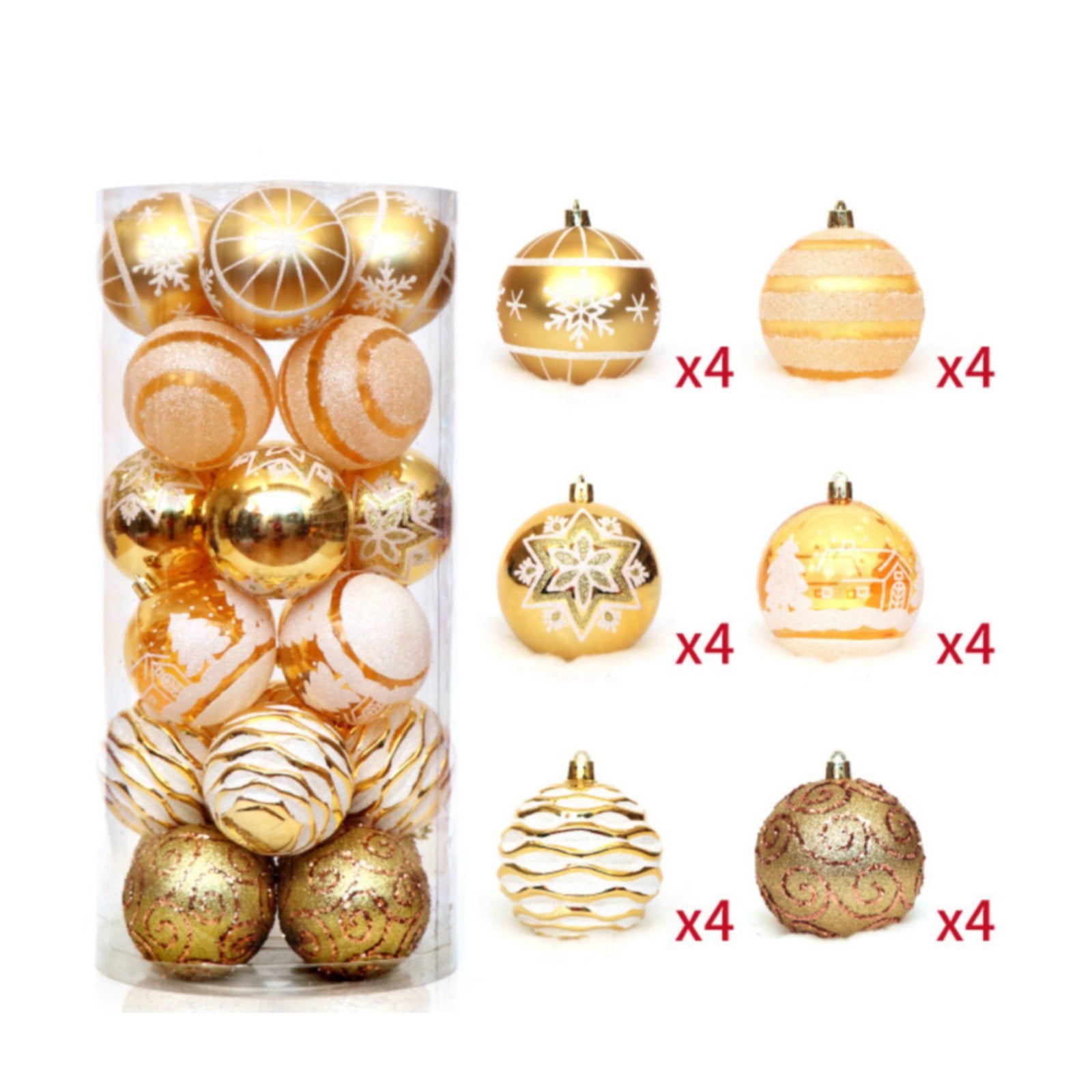 Click here for Vivavault Pack Of 24 Reusable Christmas Tree Decor... prices