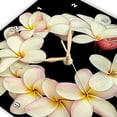 3drose, Plumeria Tropical Flower Garland Wreath-like Pattern, 15x15 ...