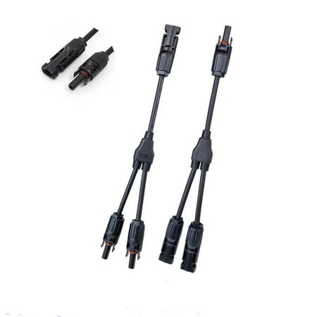 1 Pair Solar y Cable Solar Y Plug Solar Cable Y Splitter MMF/FFM Y ...