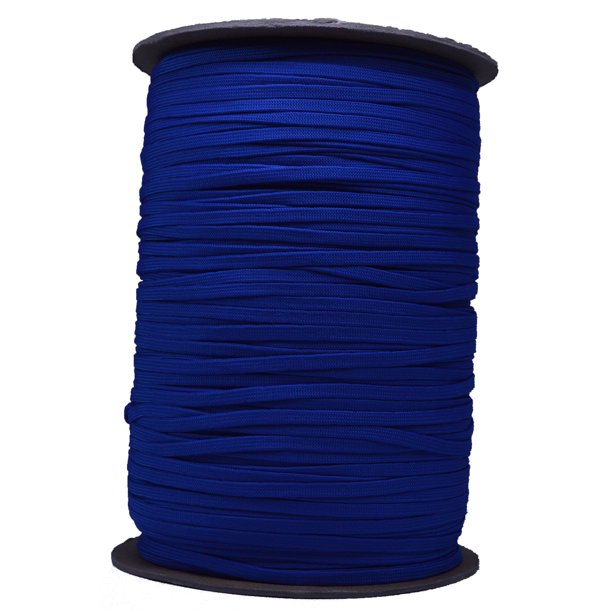 Royal Blue Coreless/Gutted 550 Paracord - 1000 Foot Spool - Walmart.com