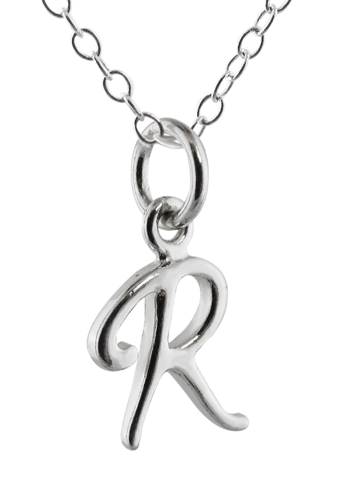 R Letter In Silver