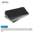 Uxcell Blank PVC Cards, 30 Mil Graphic Quality Black Plastic Cards for ...