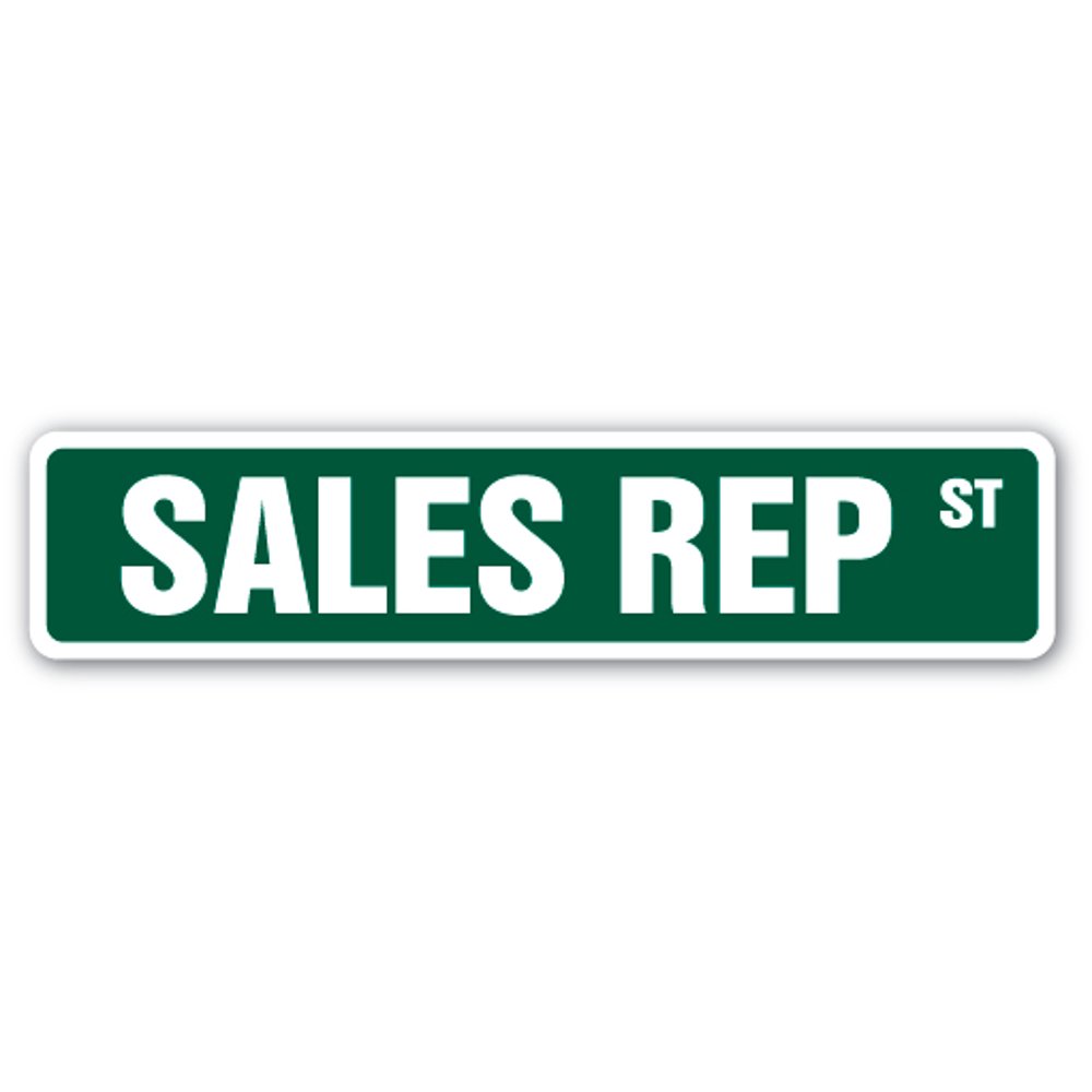 SALES REP Aluminum Street Sign representative salesman pharmaceutical ...
