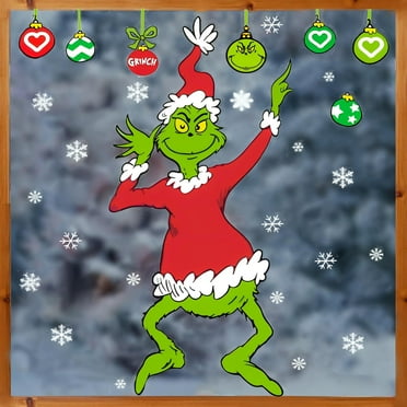 Licensed Grinch Peeker Window Christmas Cling, 11" x 17” - Walmart.com