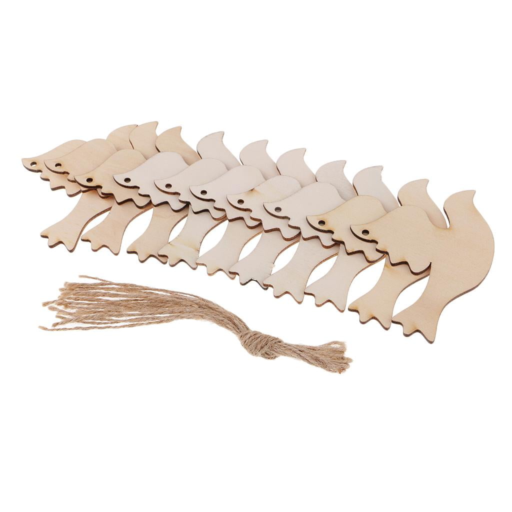 Click here for Tnarru 10pcs Gift Pendants Wood Tags Labels Hangin... prices